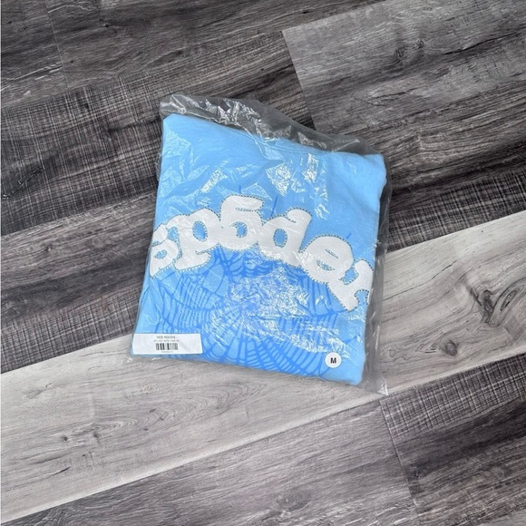 Sp5der | Sweaters | Sp5der Sky Blue Hoodie | Poshmark